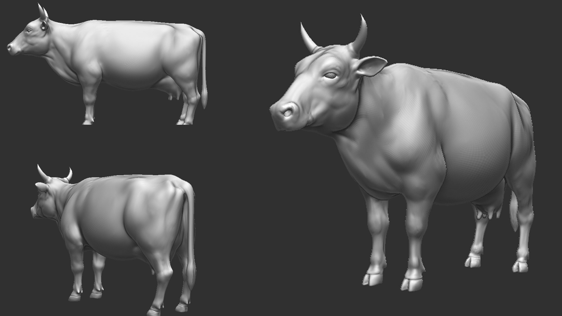 Cow 23D模型 - TurboSquid 2096622