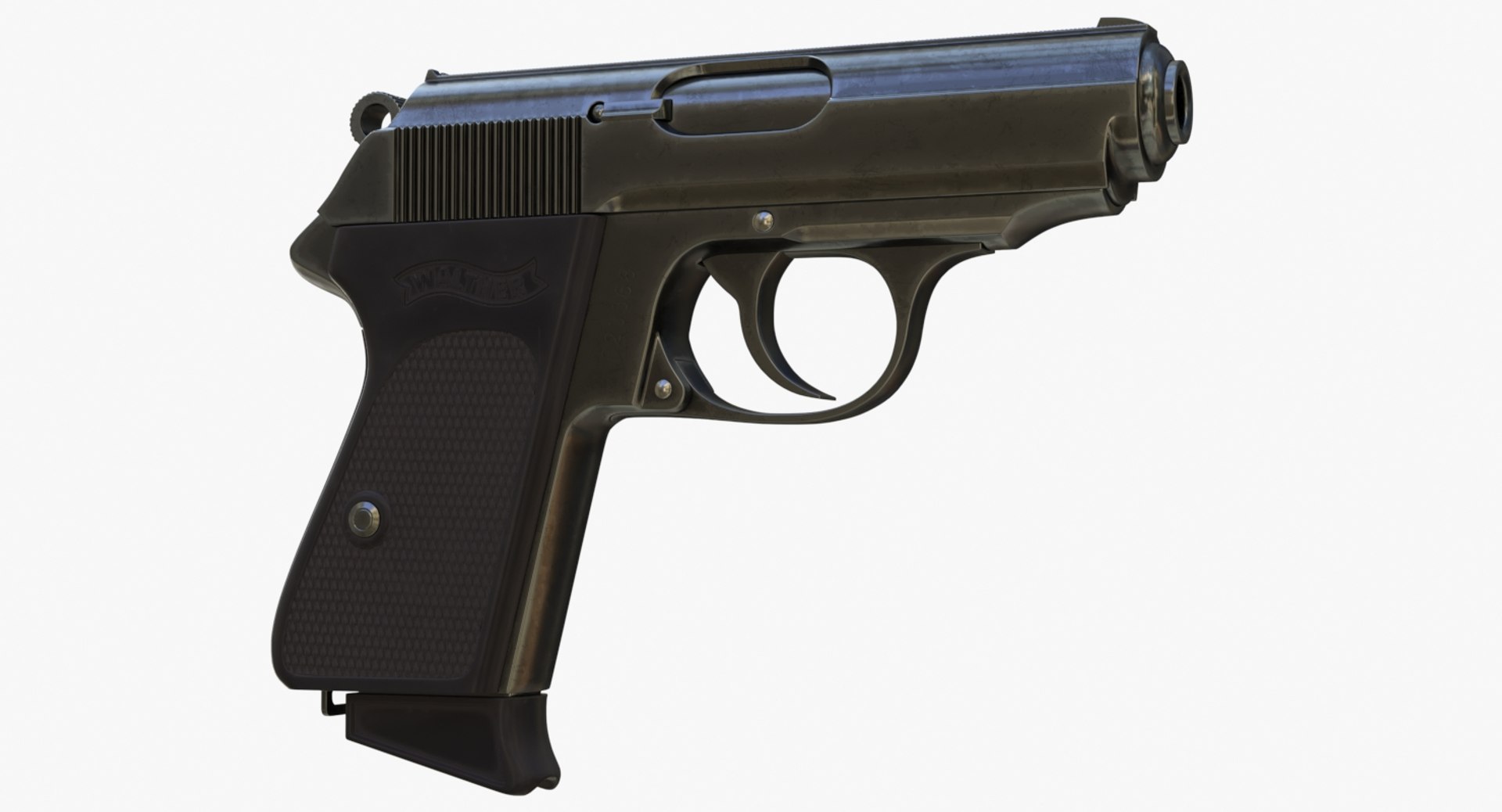 3D Model Realistic Walther Ppk 01 - TurboSquid 1542896