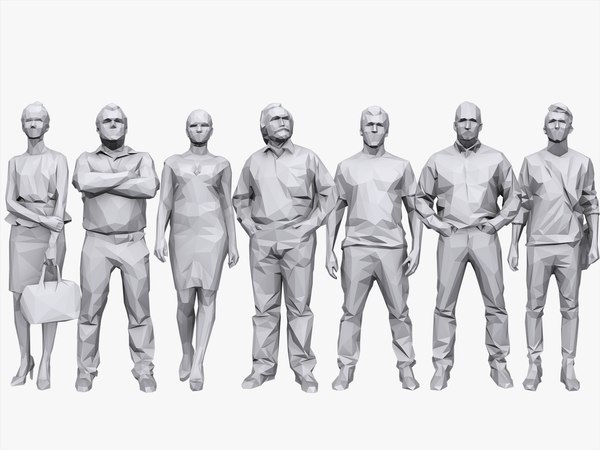3d people pack casual model
