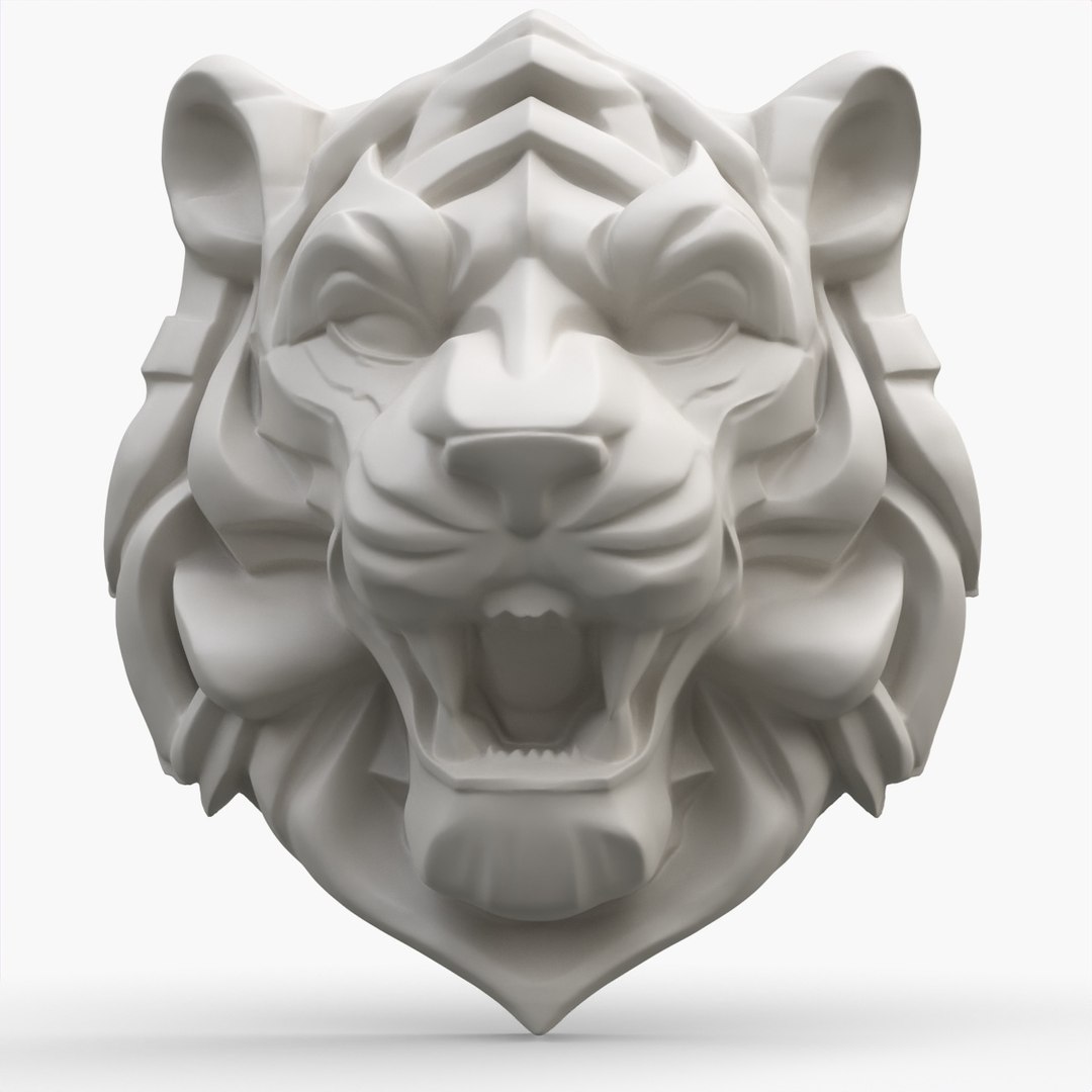 Tiger Head 1 3D Model - TurboSquid 2187248
