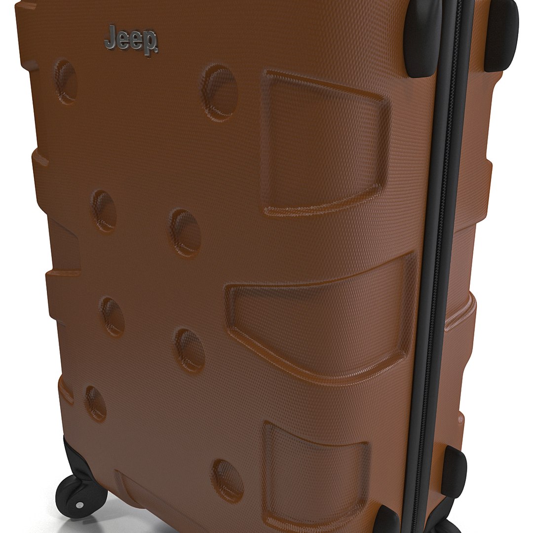 jeep hardside spinner suitcase 3d 3ds