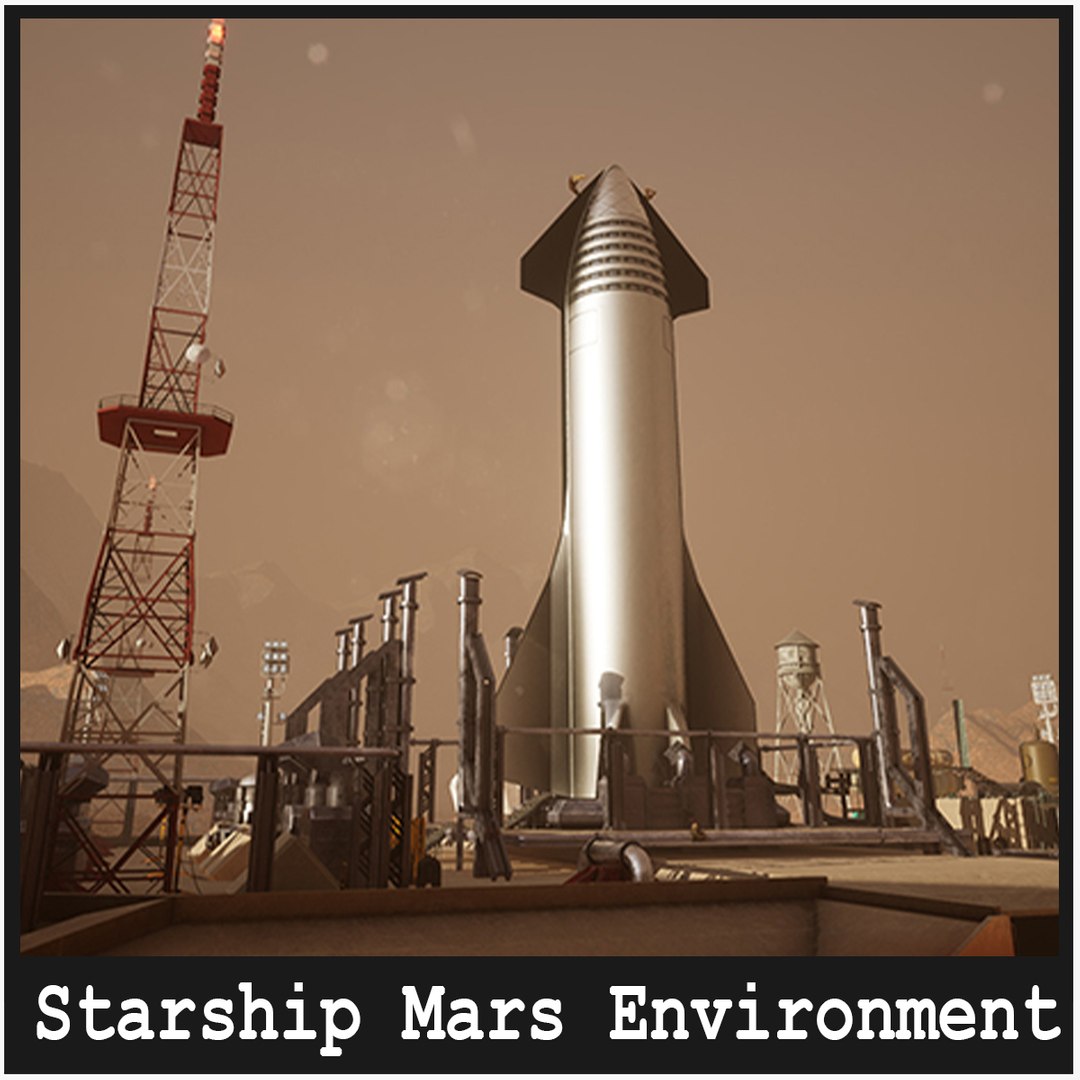 modelo 3d Starship Mars Environment 75 Assets - TurboSquid 1983802