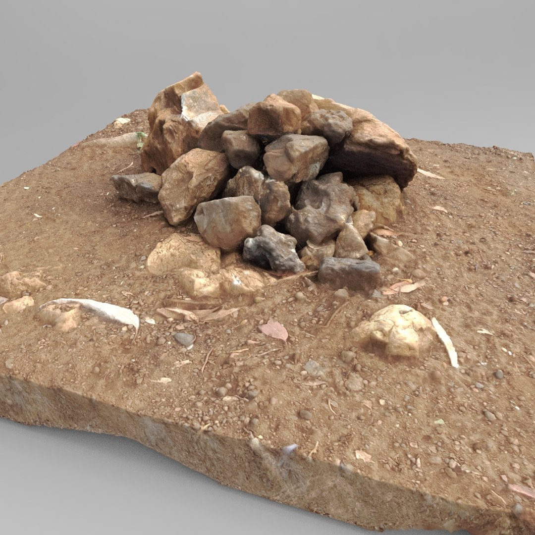 3d Rock Pile Model