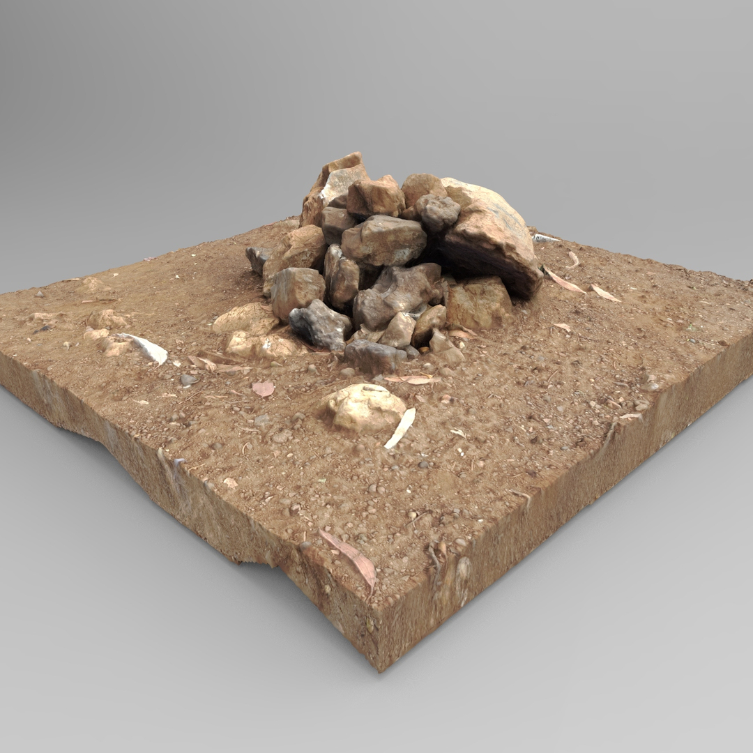 3d Rock Pile Model
