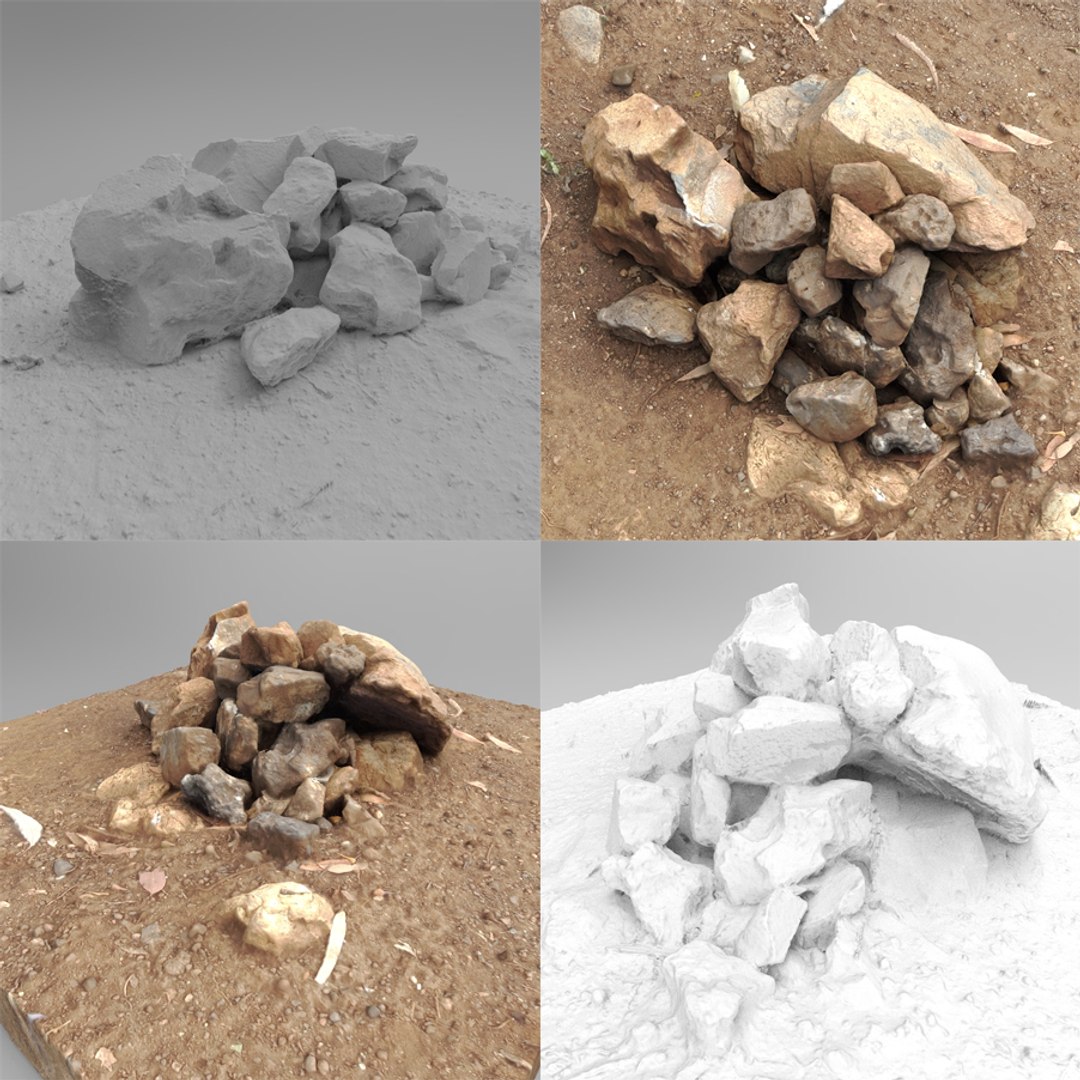 3d Rock Pile Model