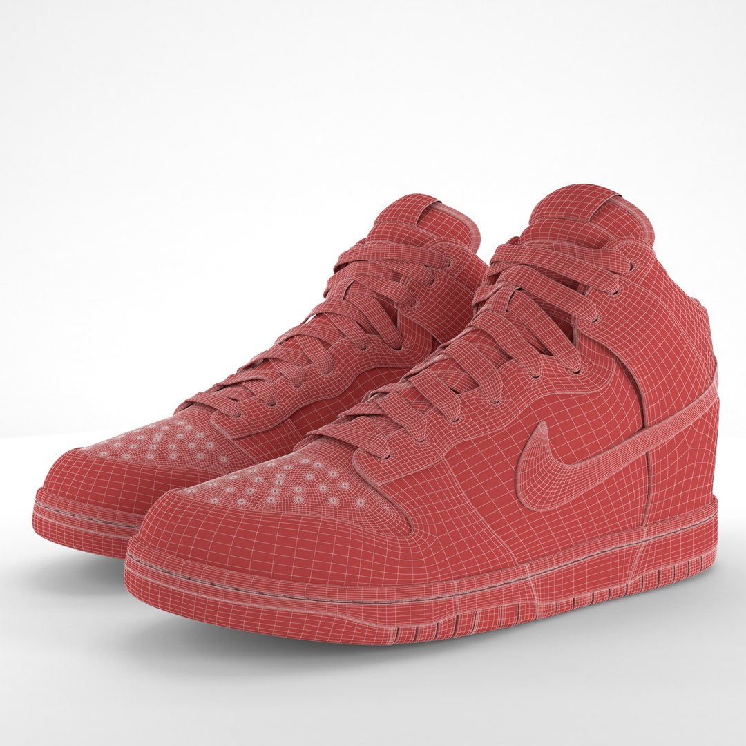 3D Model Nike Dunk Shoes Pbr - TurboSquid 1544796