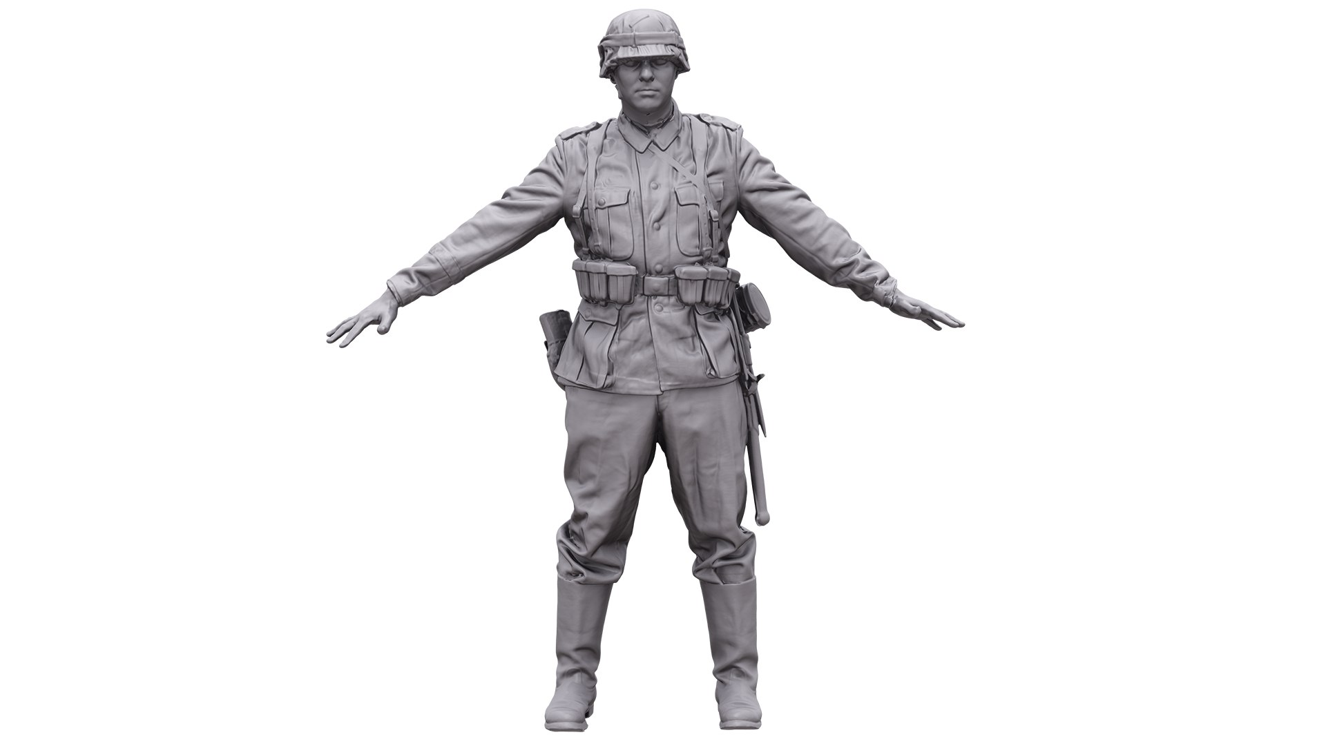 Base Scan Nazi Soldier 3D Model - TurboSquid 1806774
