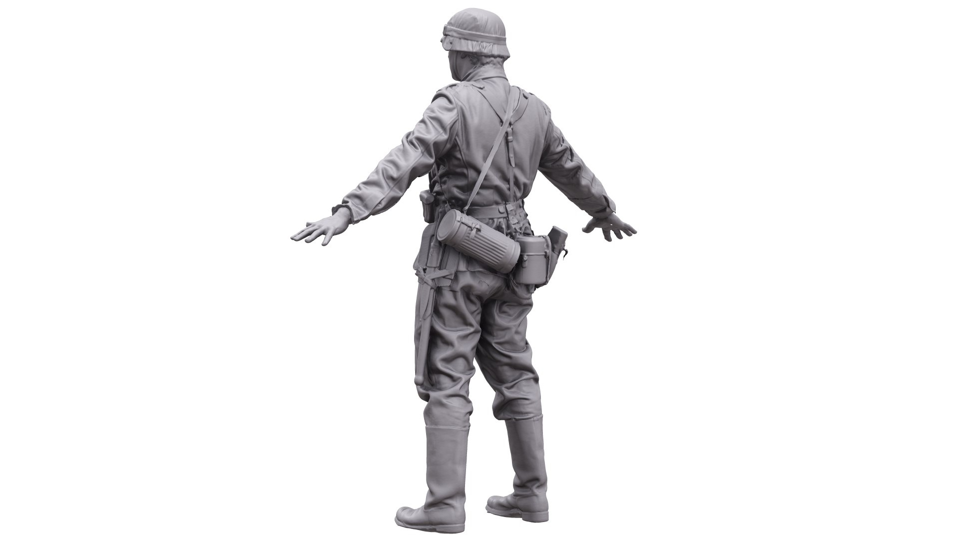 Base Scan Nazi Soldier 3D Model - TurboSquid 1806774