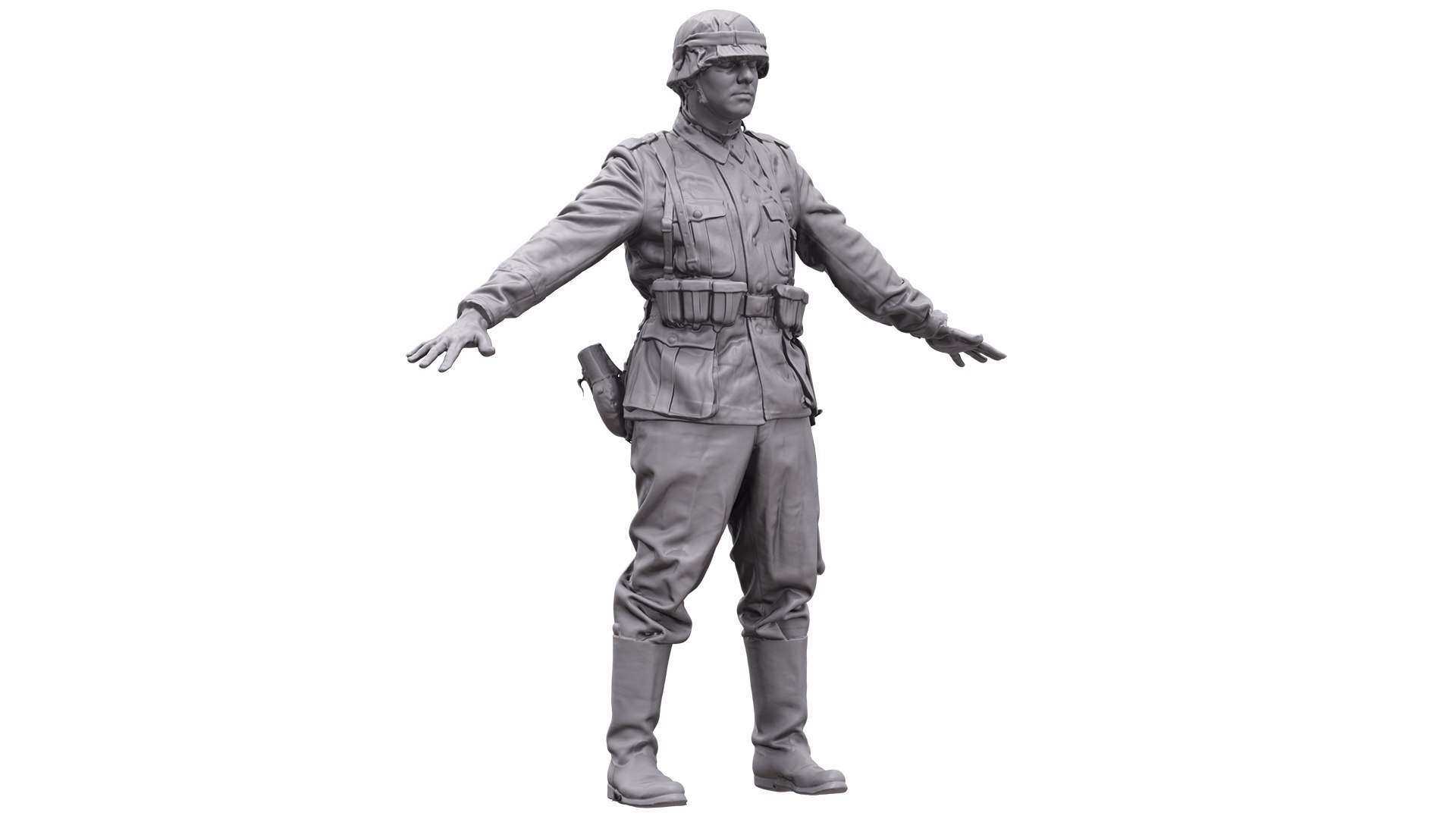 Base Scan Nazi Soldier 3D Model - TurboSquid 1806774