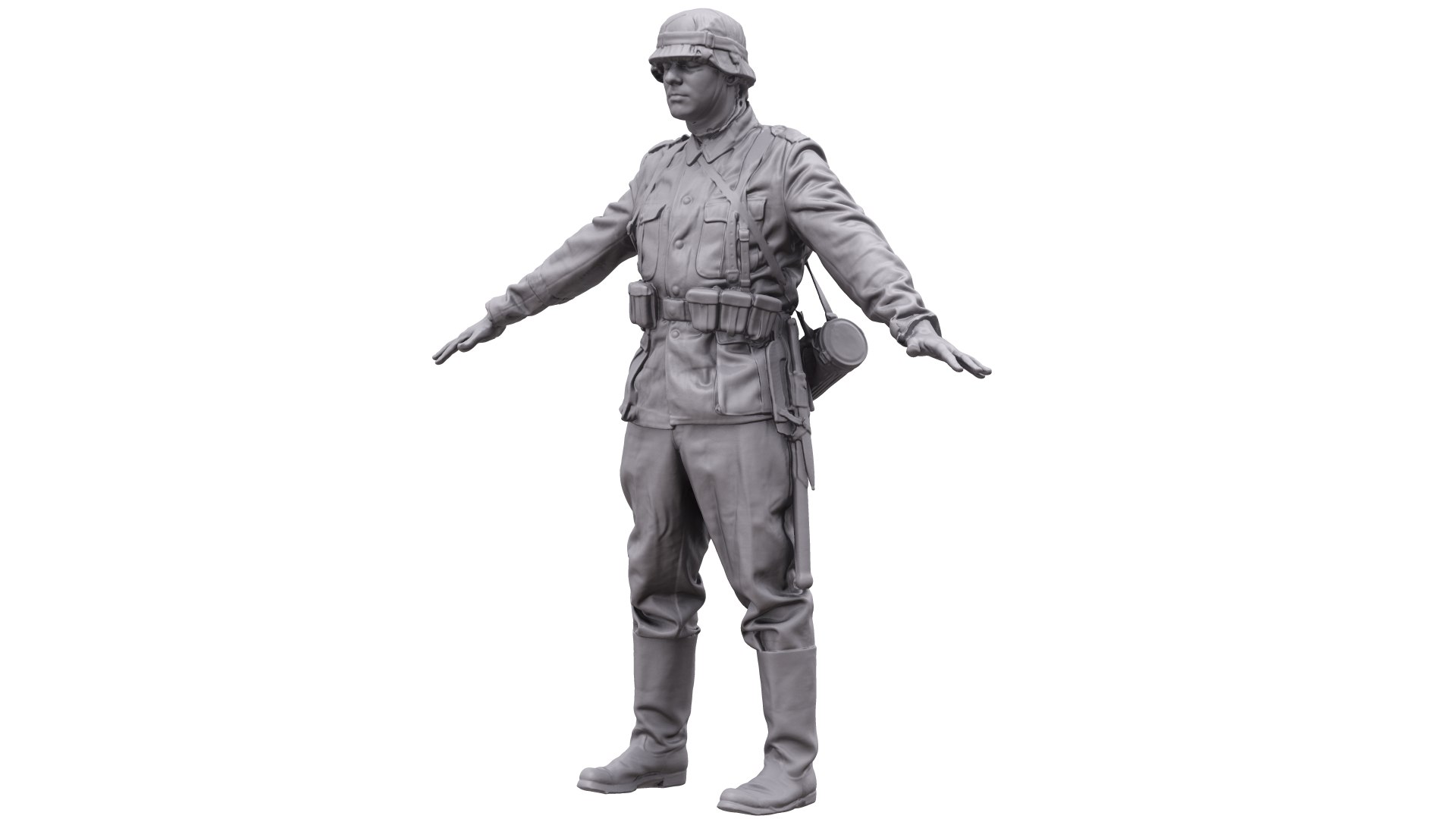 Base Scan Nazi Soldier 3D Model - TurboSquid 1806774
