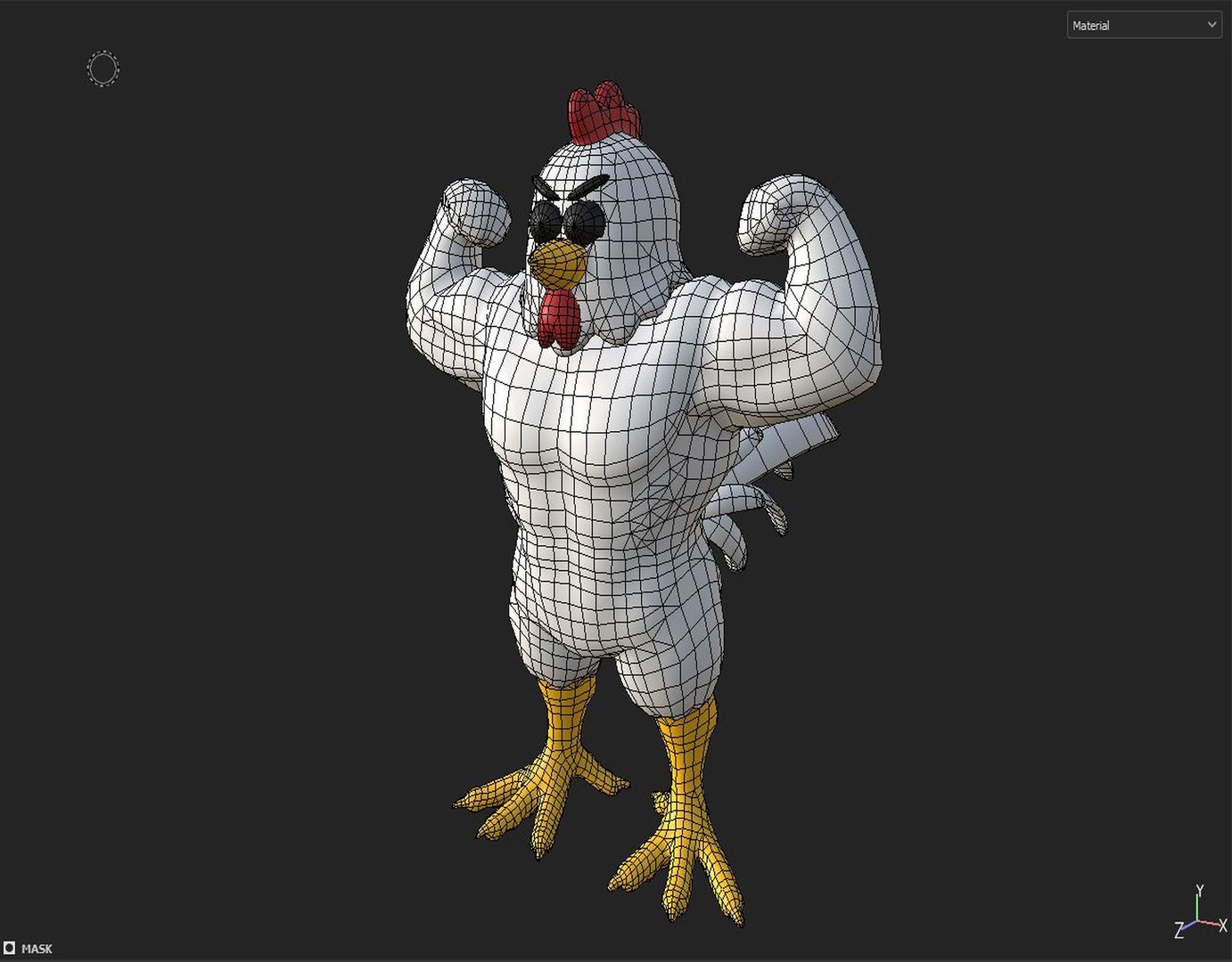 Strong Chicken 3D - TurboSquid 2397256