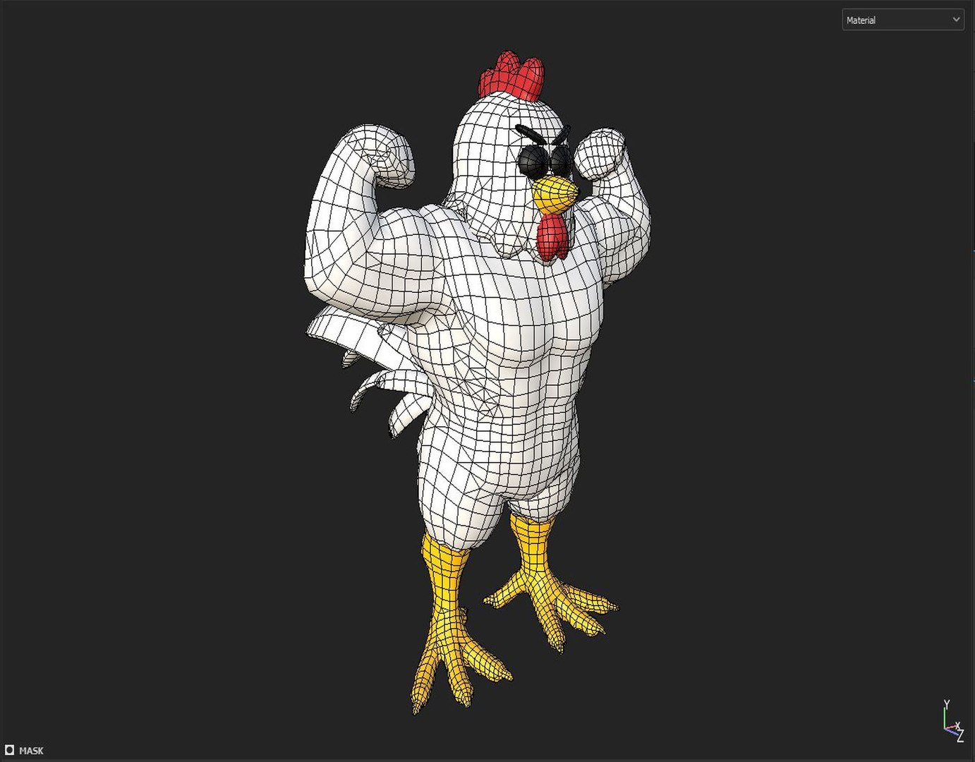 Strong Chicken 3D - TurboSquid 2397256