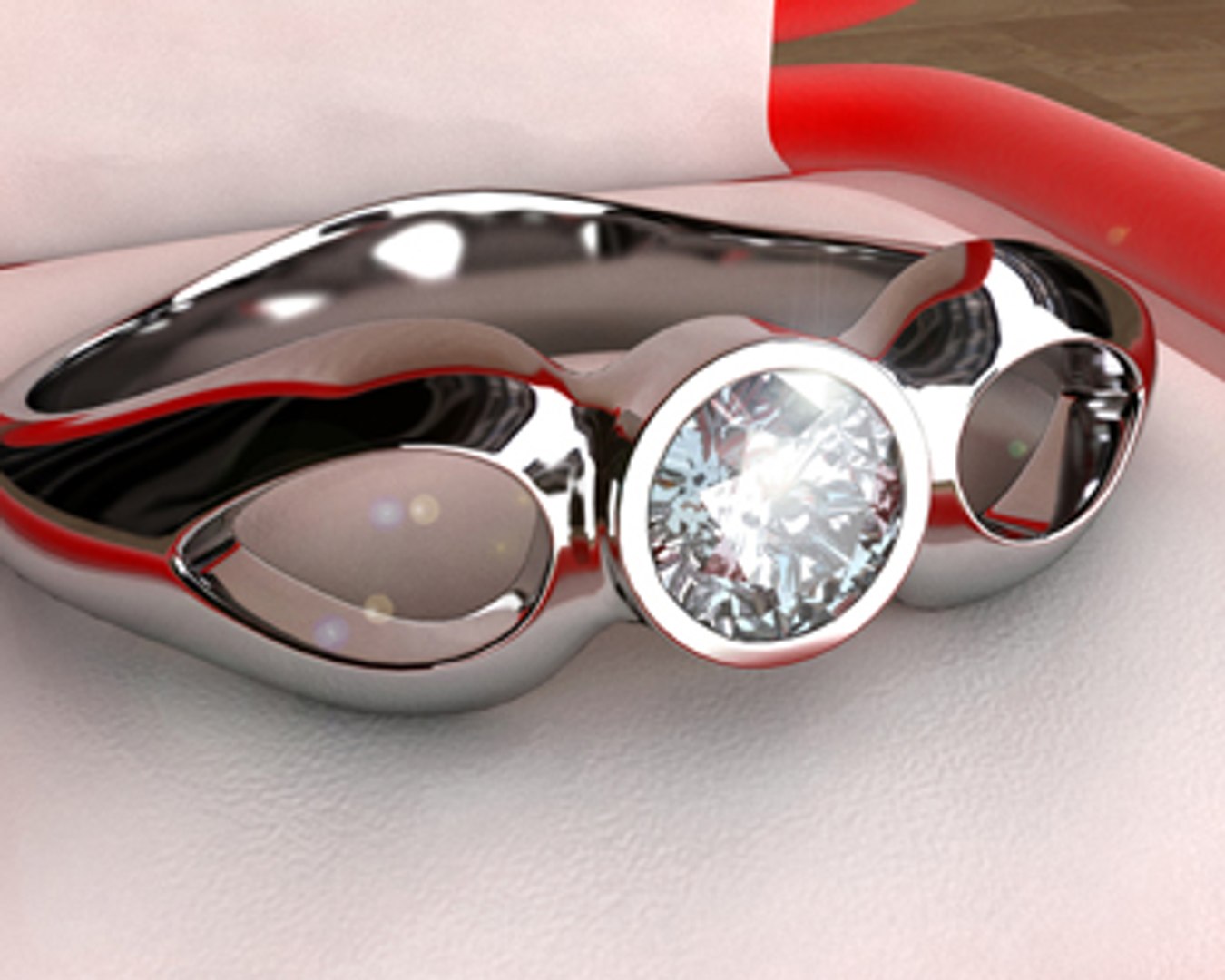 3d model diamont ring