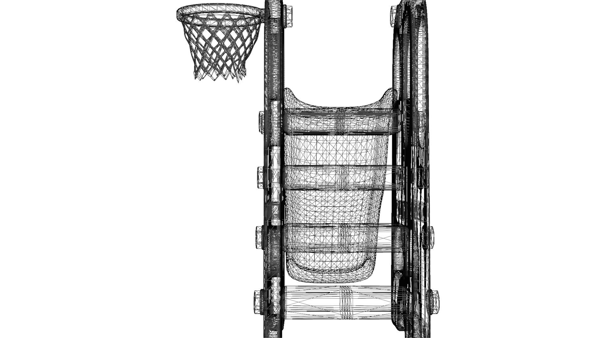 Playful Kids Slide With Basketball Hoop 3D Model - TurboSquid 2358779