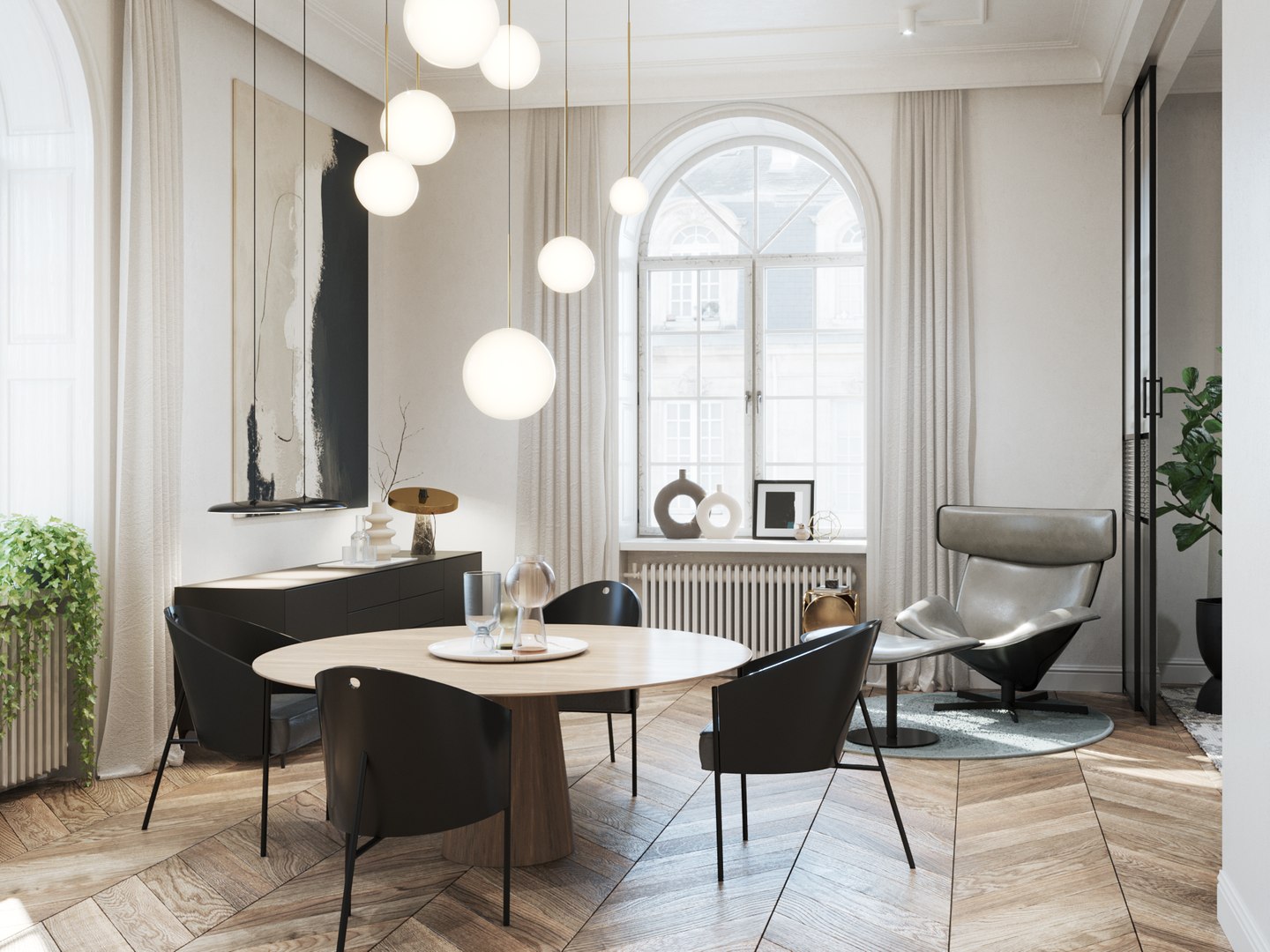 Modern Classic Interior Scene For Cinema 4D And Corona Renderer Model ...