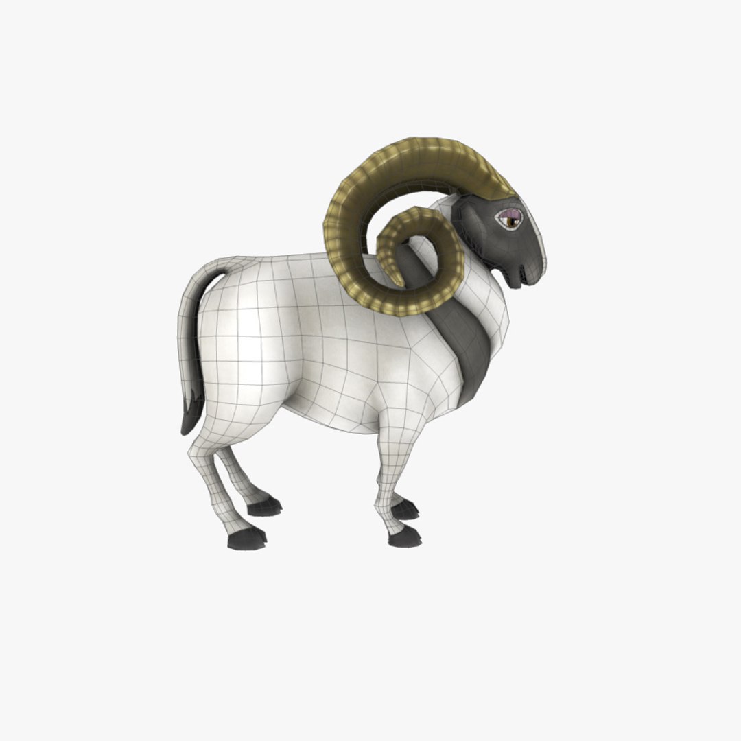 Cartoon Ram 3D Model - TurboSquid 1208635