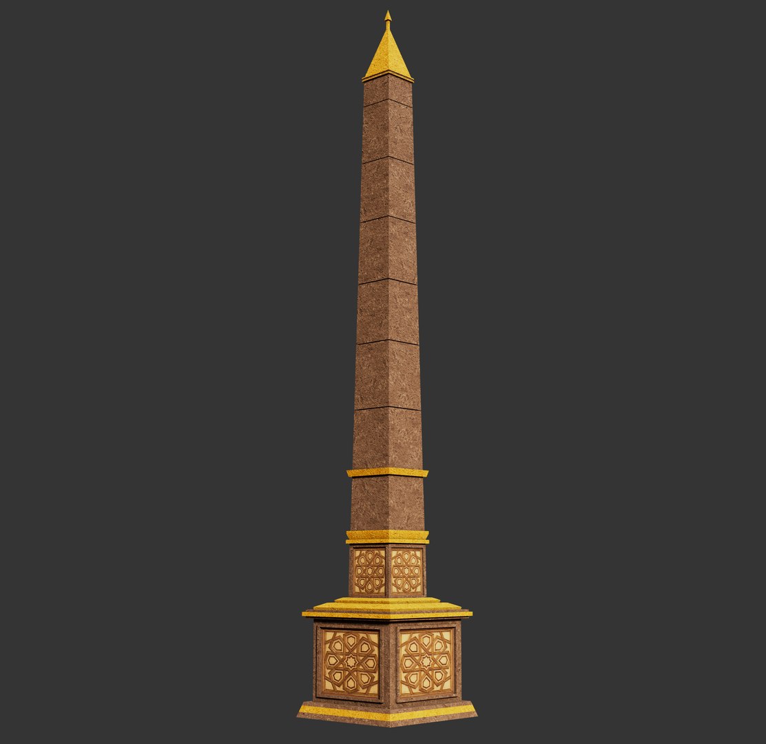 3D Model Fantasy Egyptian Obelisk V2 - TurboSquid 2250130