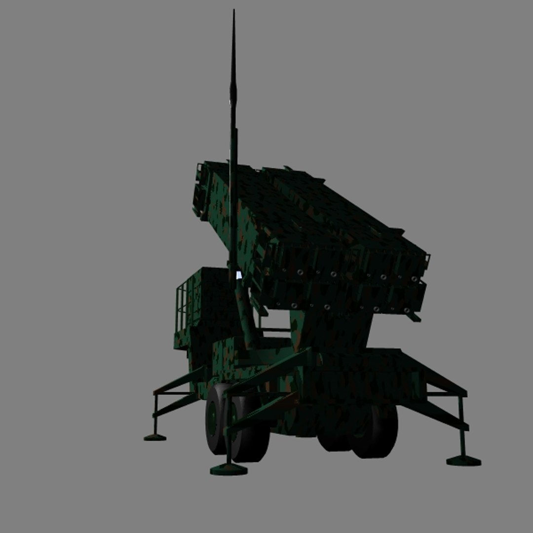 Patriot Pac-3 Missile Battery 3d Model