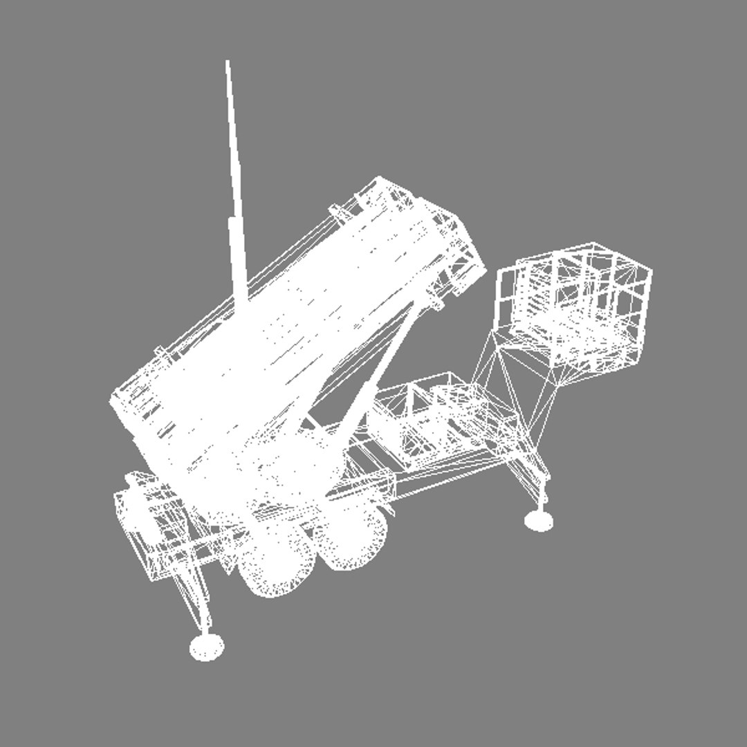 Patriot Pac-3 Missile Battery 3d Model