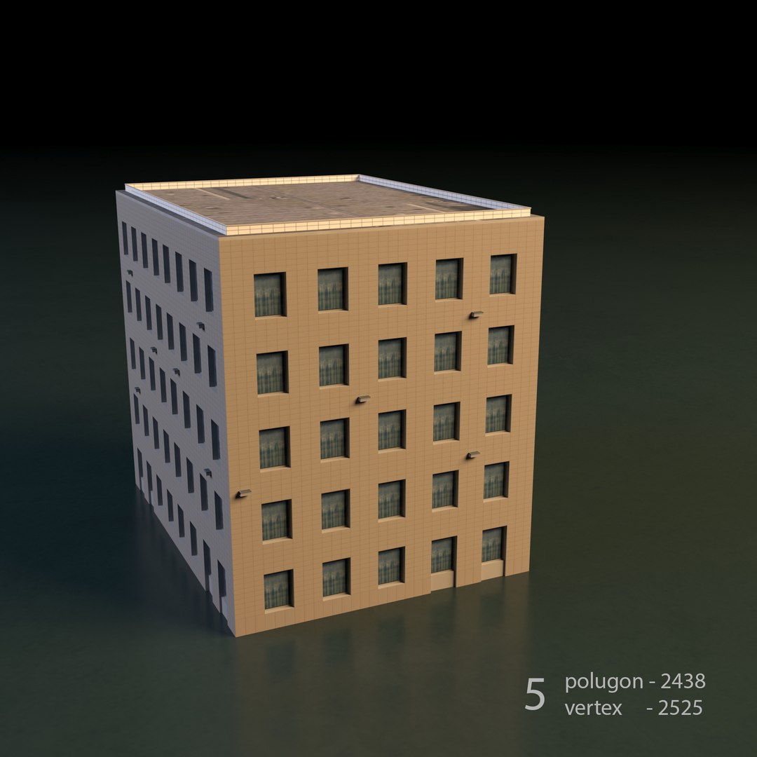 3D Building Set - TurboSquid 1485531