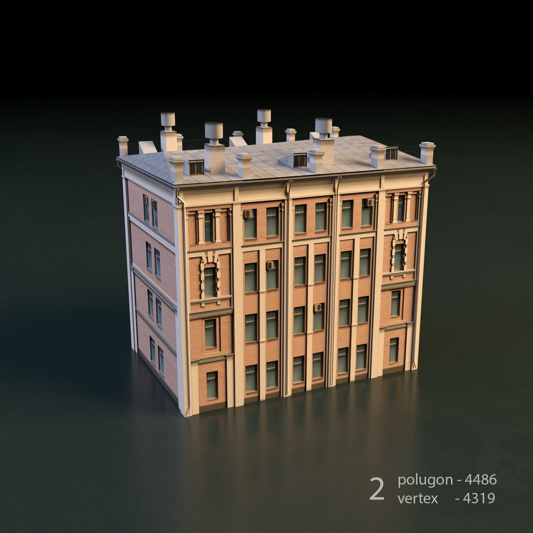 3D Building Set - TurboSquid 1485531