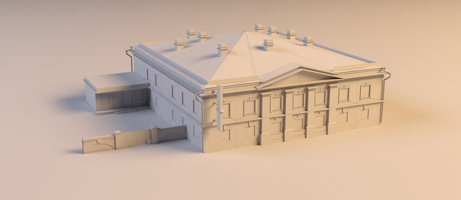 3D Building Set - TurboSquid 1485531