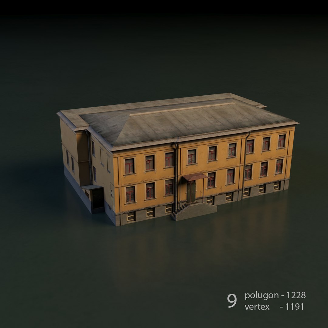 3D Building Set - TurboSquid 1485531