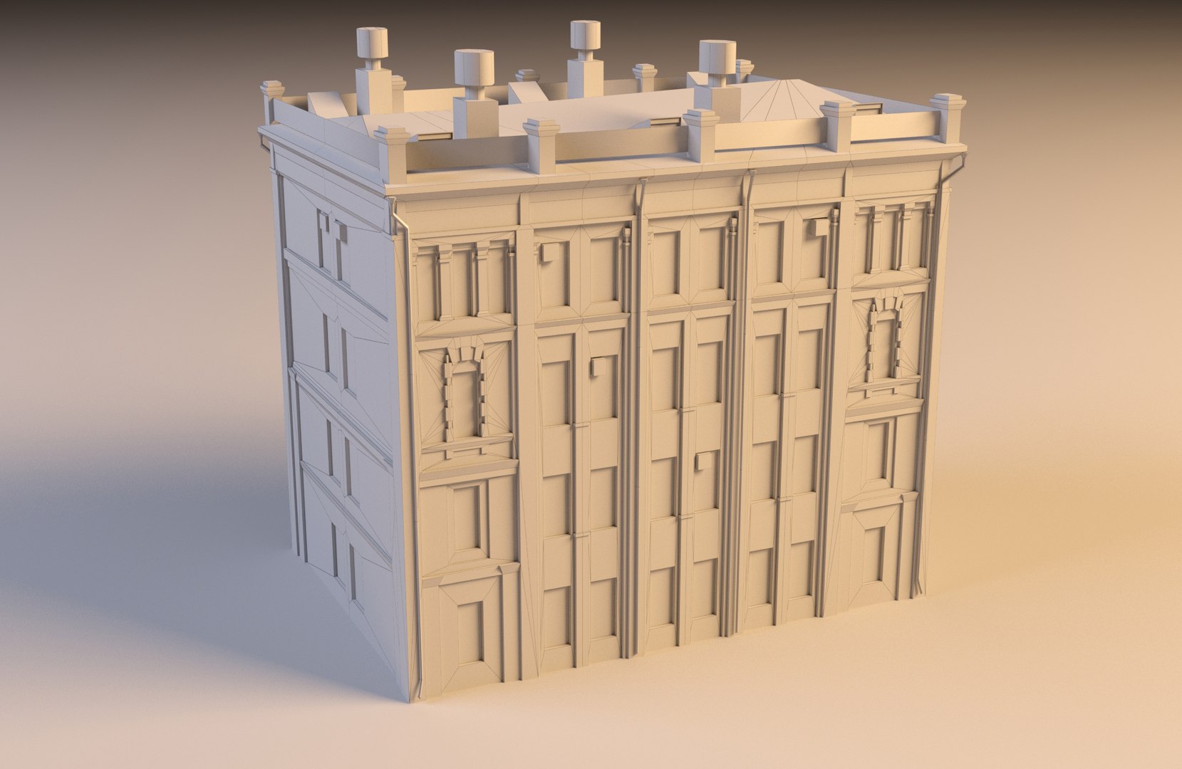 3D Building Set - TurboSquid 1485531