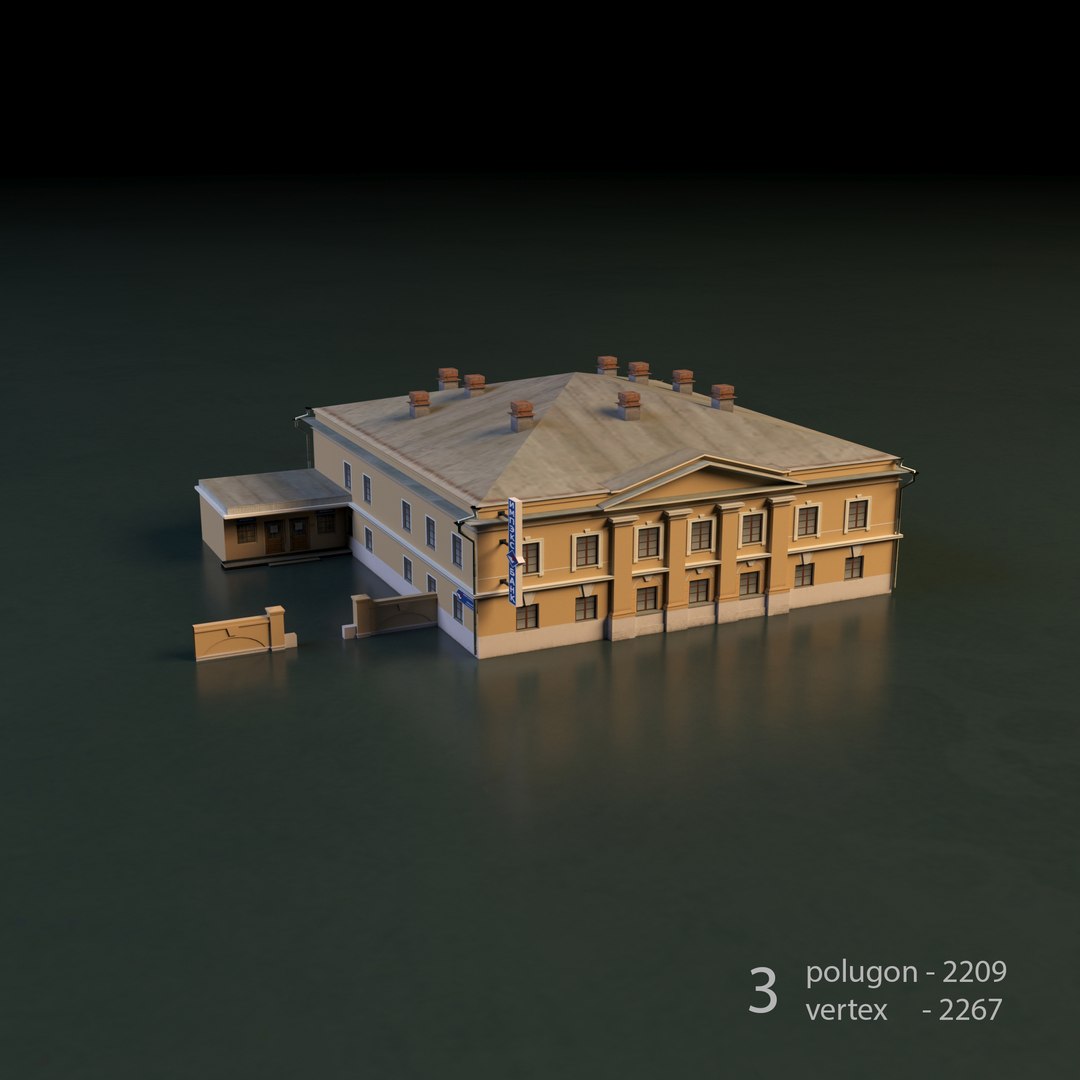 3D Building Set - TurboSquid 1485531