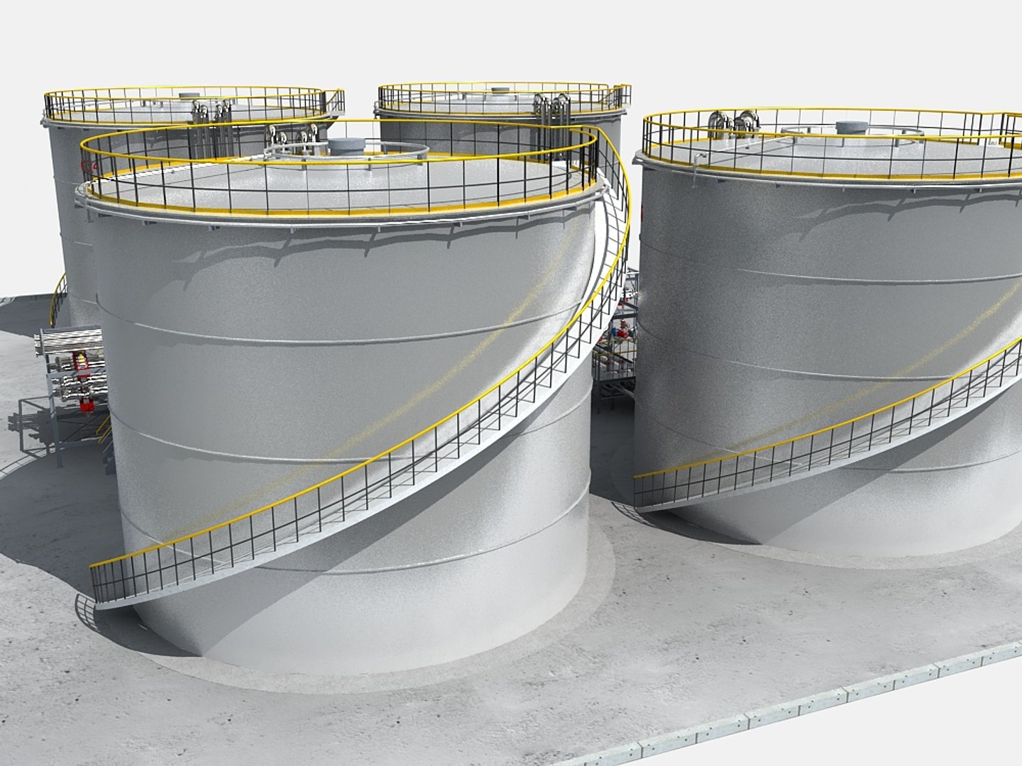 Oil Tank 3D Model - TurboSquid 1589148