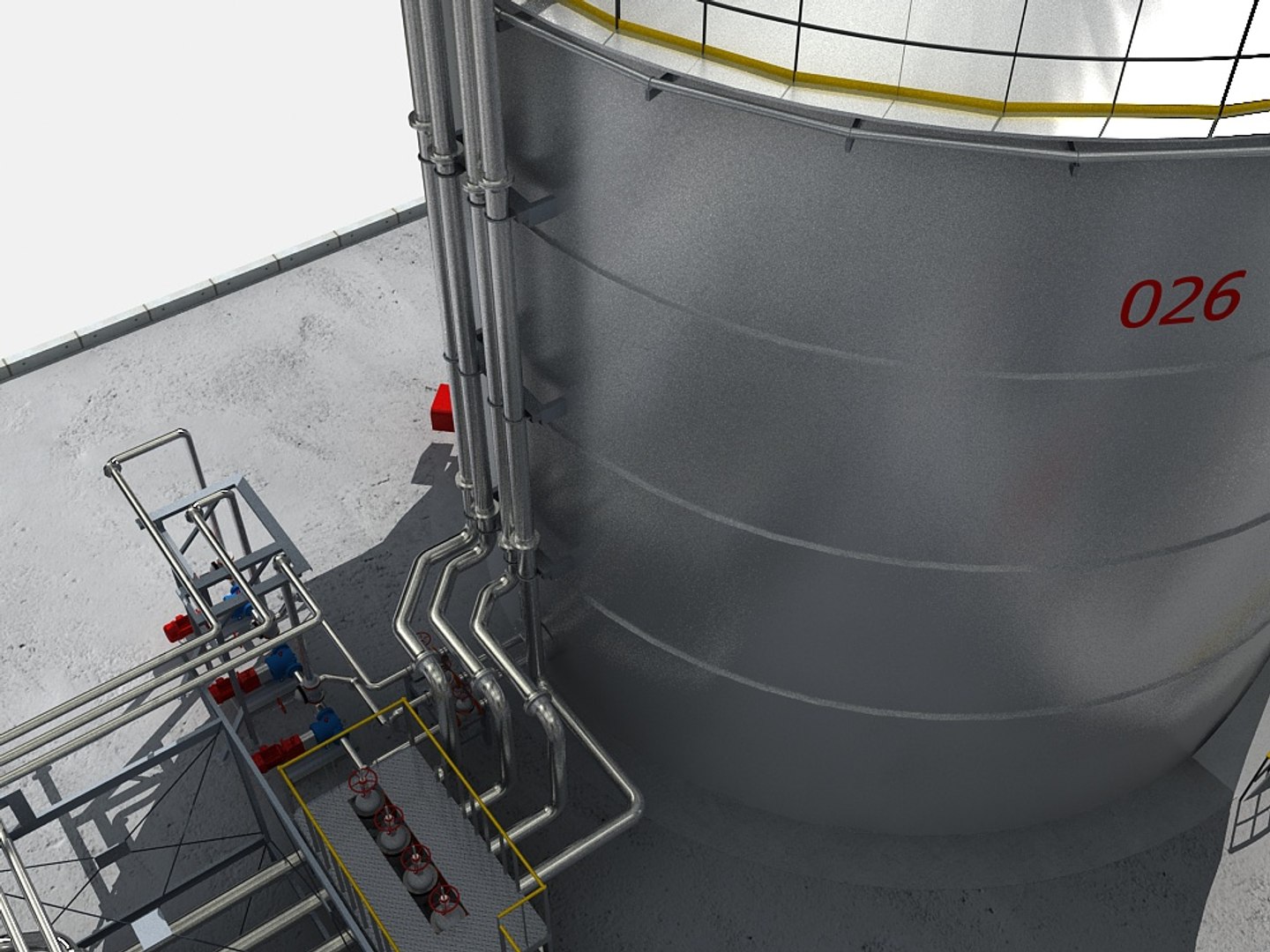 Oil Tank 3D Model - TurboSquid 1589148