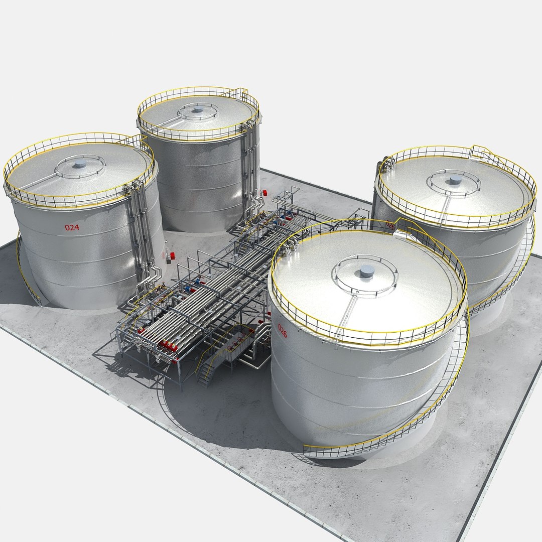 Oil Tank 3D Model - TurboSquid 1589148