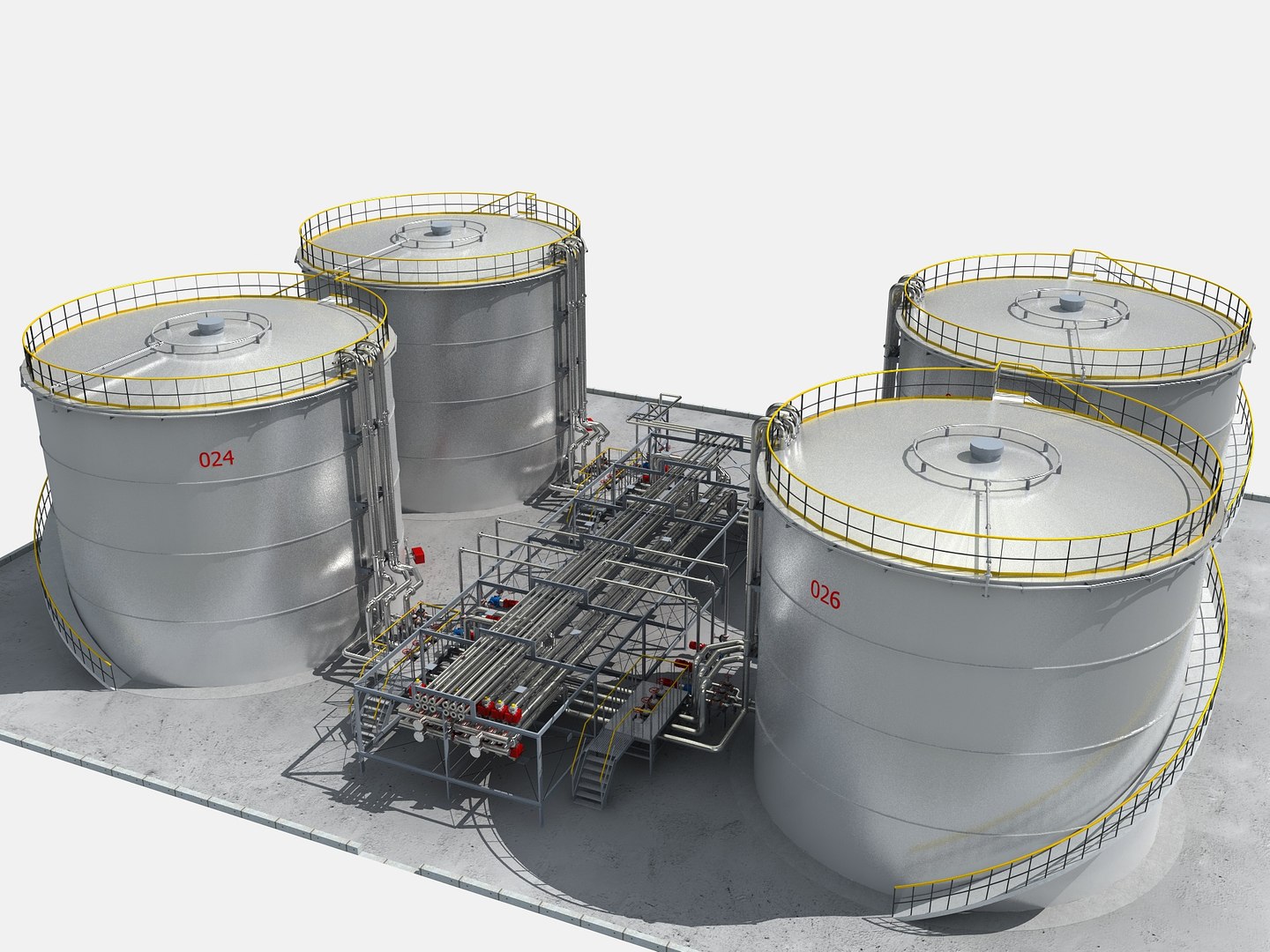 Oil Tank 3D Model - TurboSquid 1589148