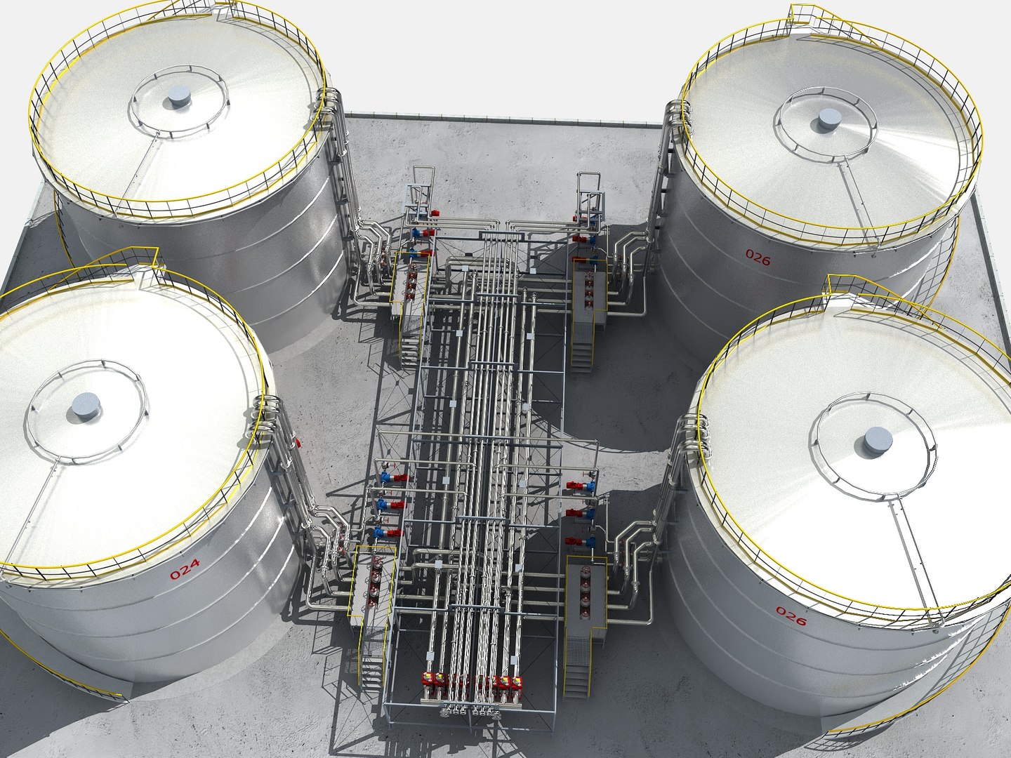 Oil Tank 3D Model - TurboSquid 1589148