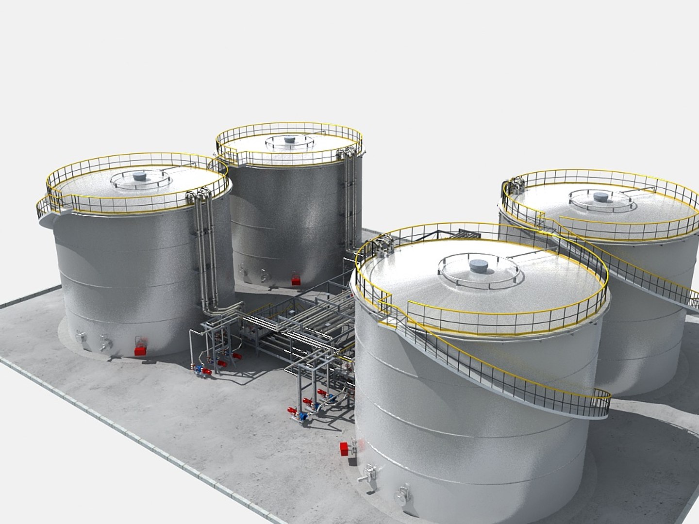 Oil Tank 3D Model - TurboSquid 1589148