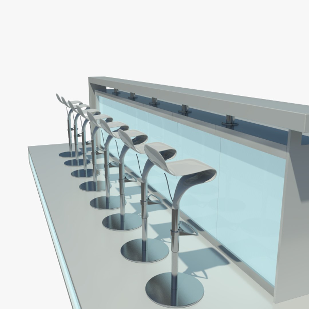 Modern Bar 3d Max