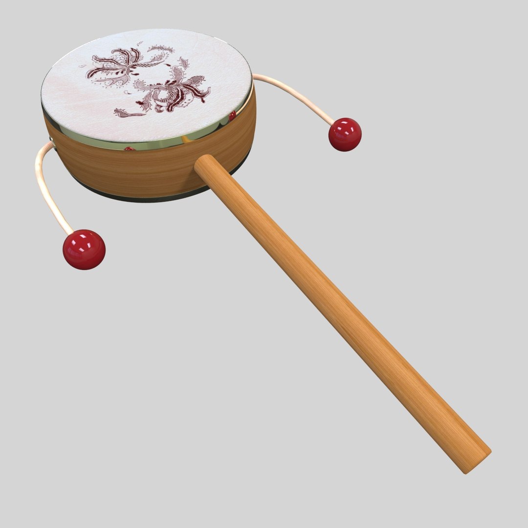 3ds Max Rattle Drum Hand Shake