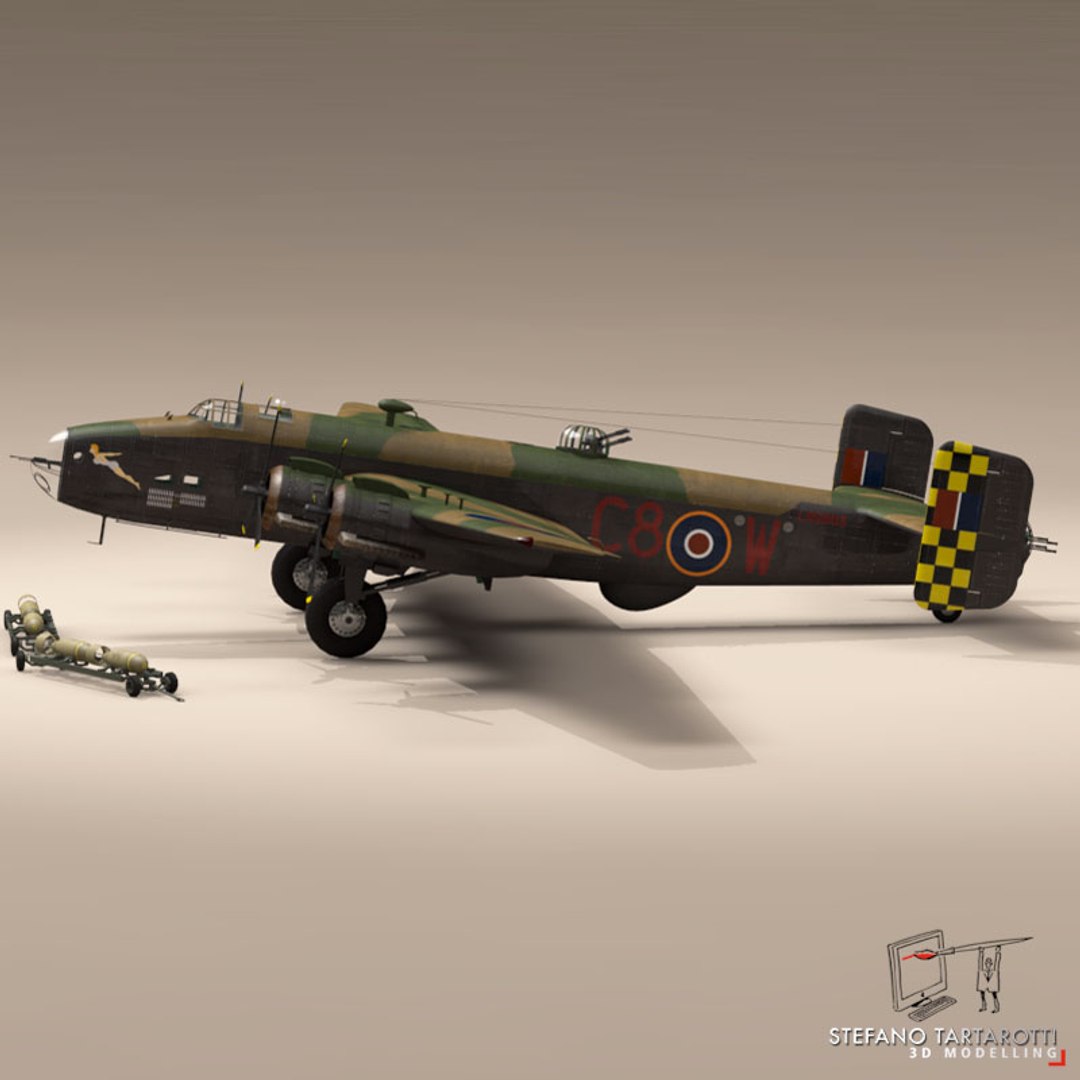 handley page halifax bombers 3ds