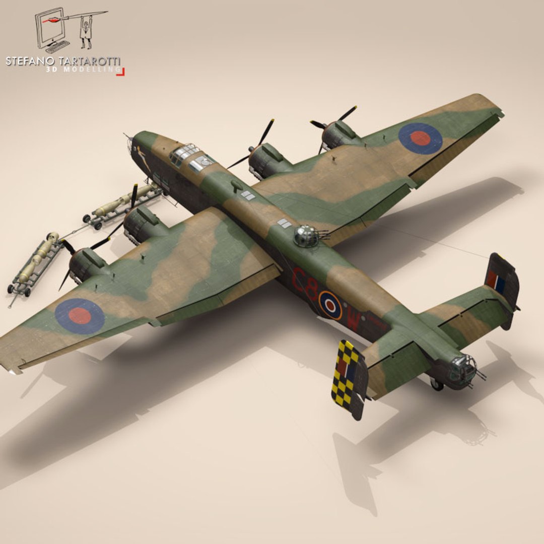 handley page halifax bombers 3ds