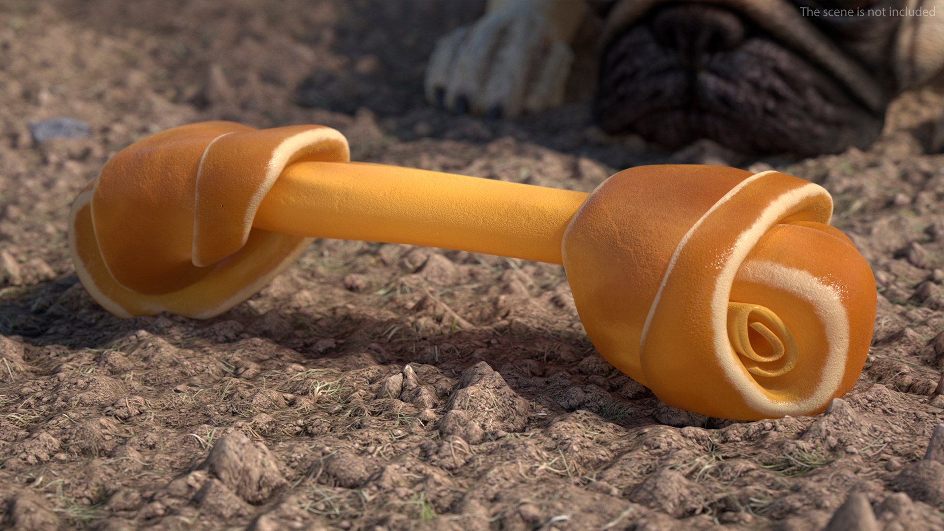 3D Chewing Dog Chew Bone - TurboSquid 2094954