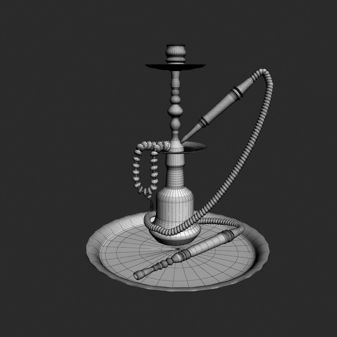 3d Model Hookah Kalian