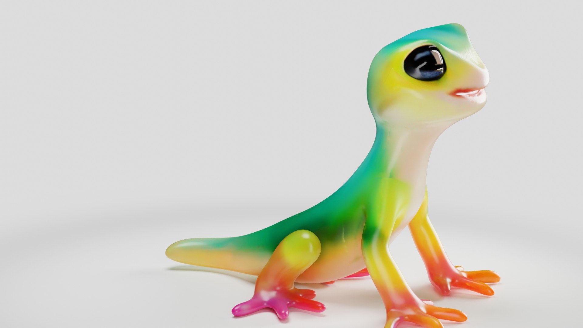 3D Gecko Hero Stylized 3D Lizard Character PBR Game Animation Ready ...