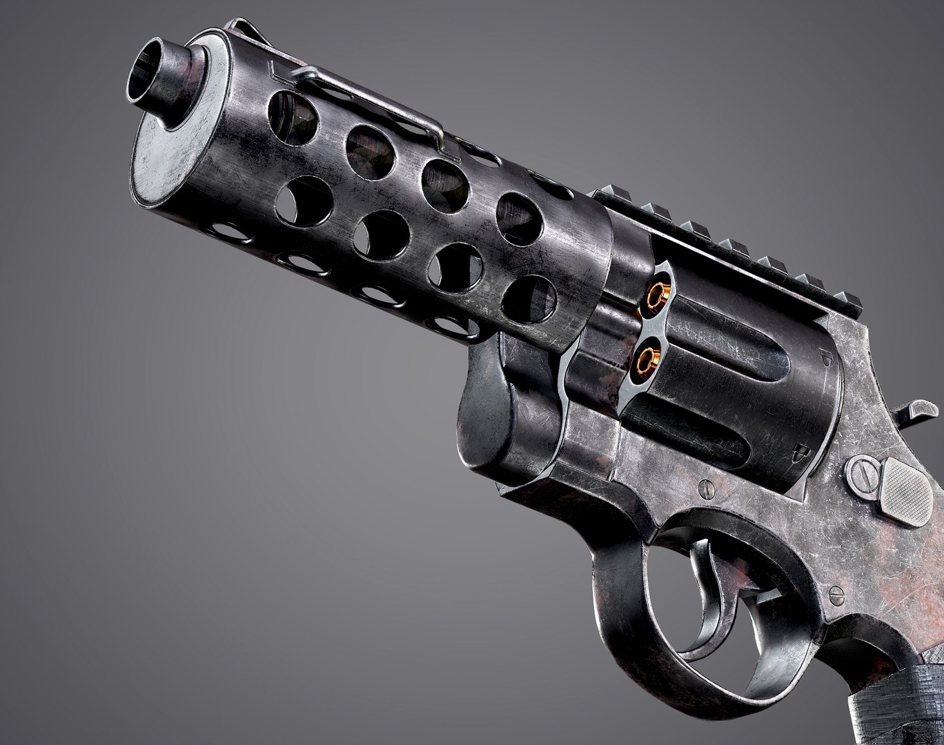 Makeshift Revolver Ready Asset 3D Model - TurboSquid 1594615