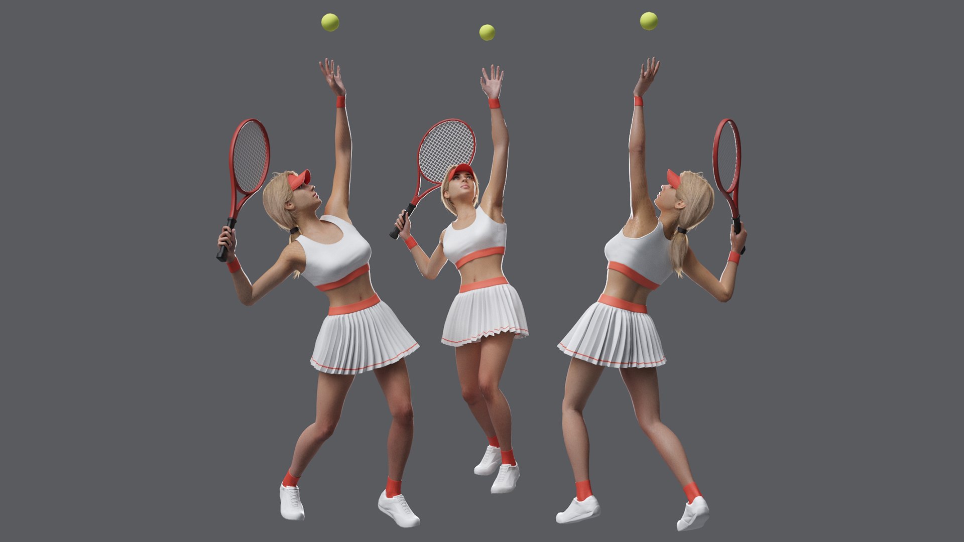 Tennis Player 3D Model - TurboSquid 1953860
