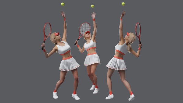 Tennis player 3D model - TurboSquid 1953860