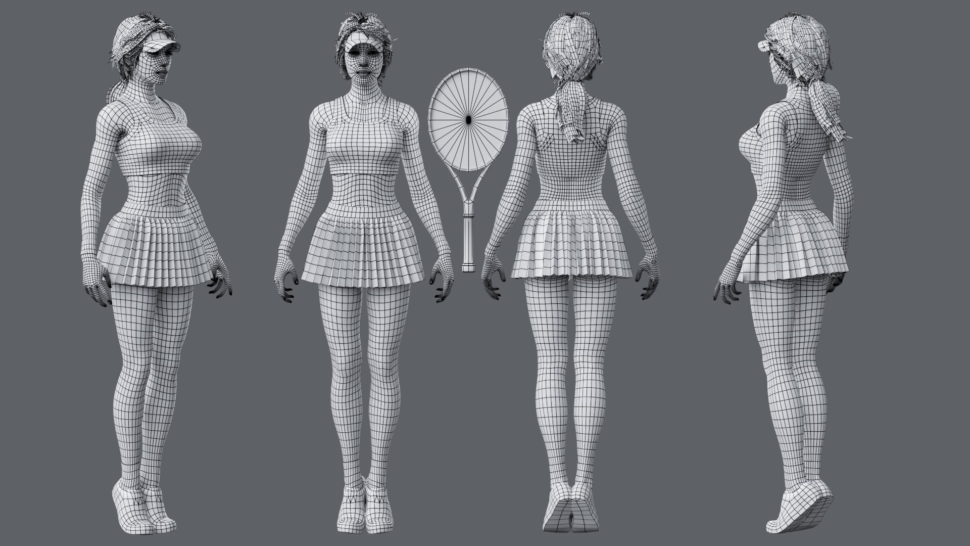 Tennis Player 3D Model - TurboSquid 1953860