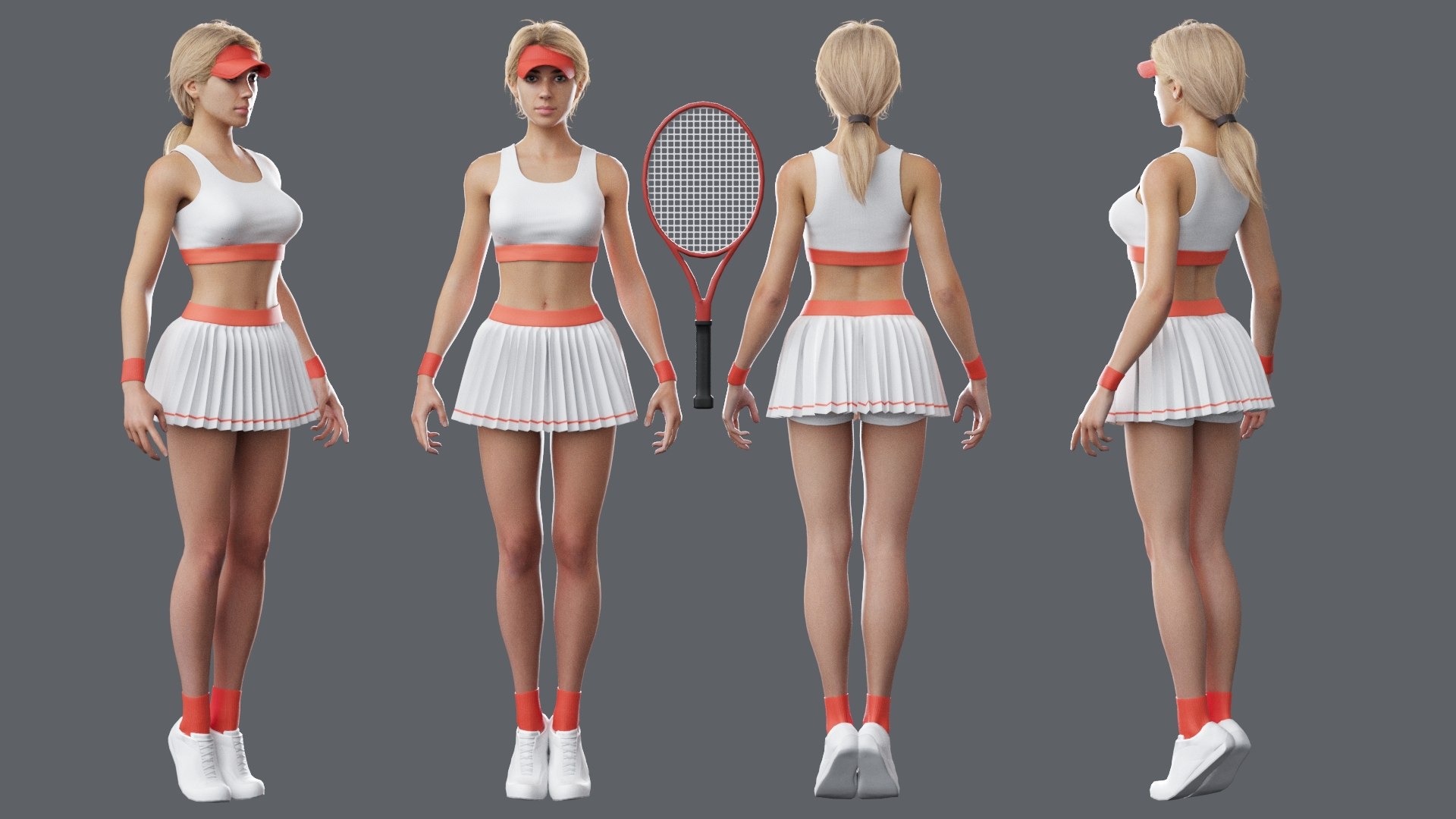 Tennis Player 3D Model - TurboSquid 1953860
