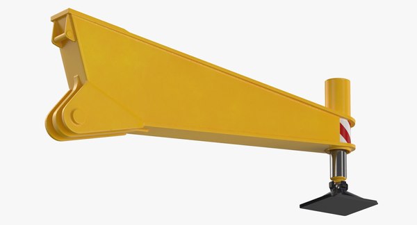Crane outrigger 04 yellow 3D model - TurboSquid 1679940