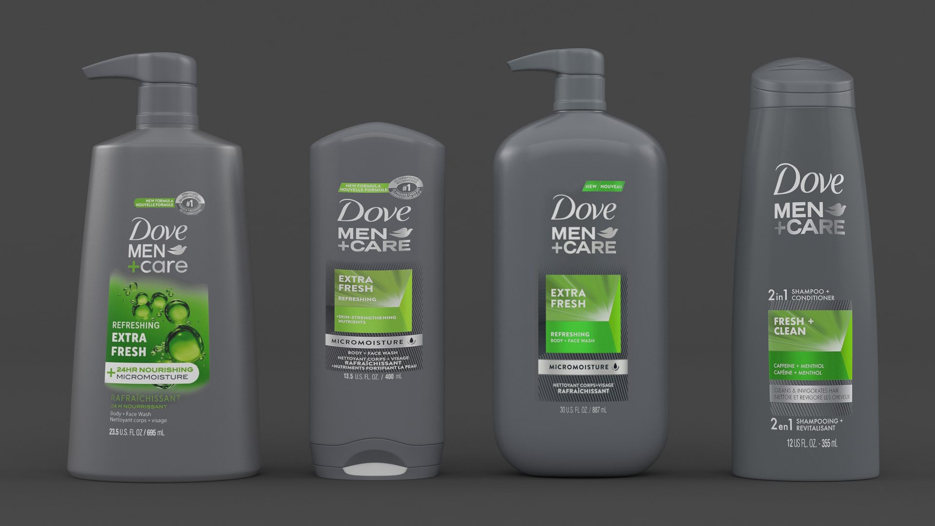 Dove Body Wash Collection 3D model - TurboSquid 2180625