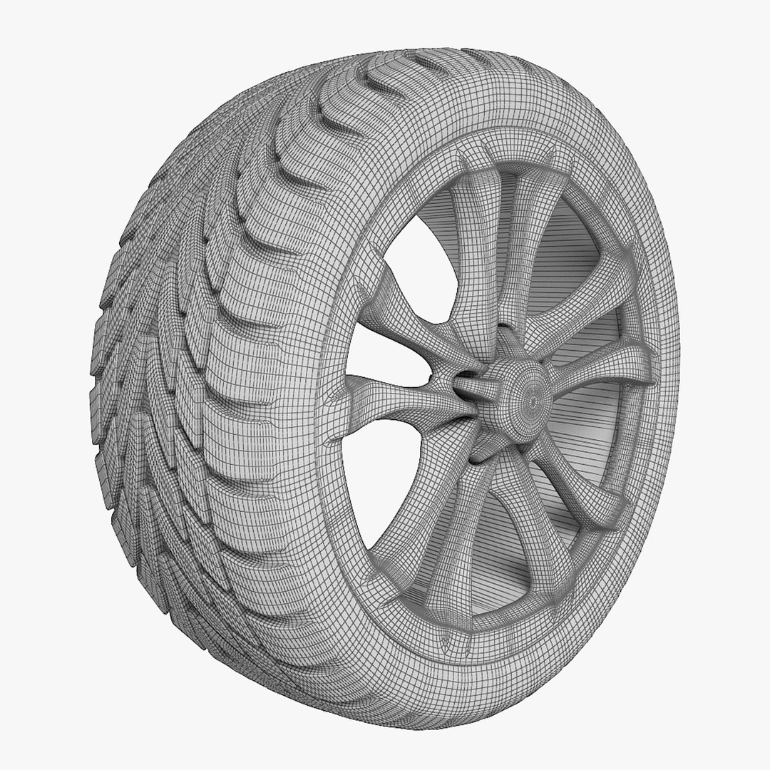 Car Tire Rim Details 3d Model
